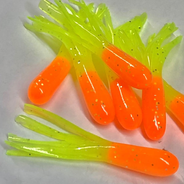 Orange Core/Chartreuse Sparkle – The Crappie Tube Store™